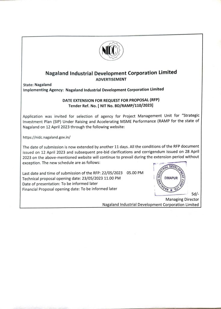 Date Extension for Request for proposal (RFP)-Raising and Accelerating ...